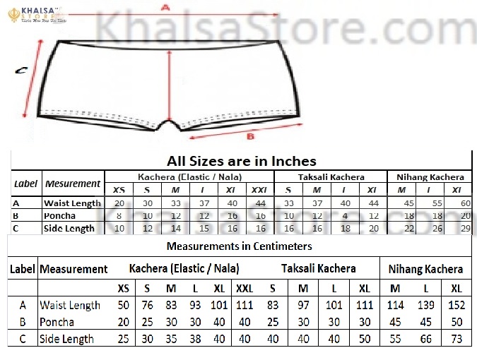 Buy Kachera Online - KhalsaStore.com